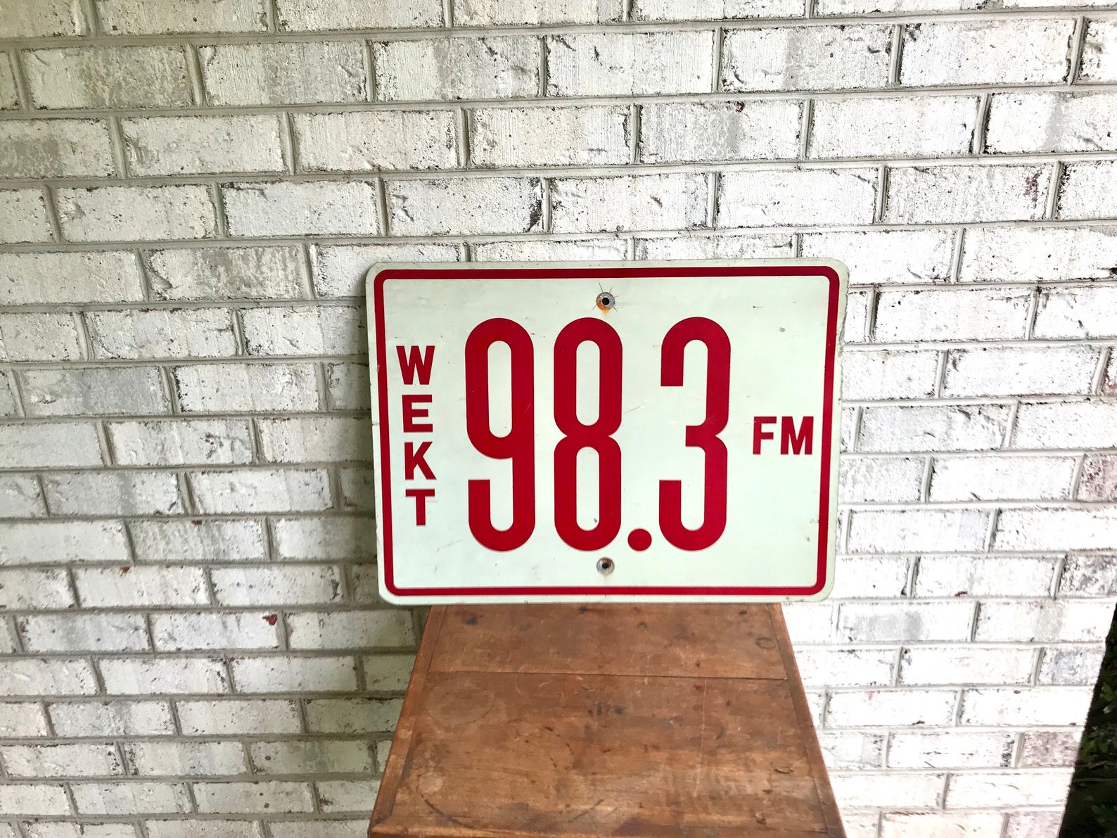 Vintage Radio Station Sign 98.3 FM. Radio Station Sign | Etsy