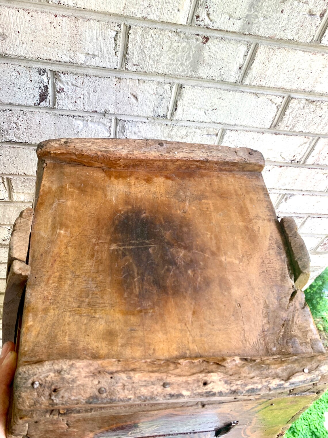 Antique Chinese Wood Gathering Basket Asian Hand Painted - Etsy