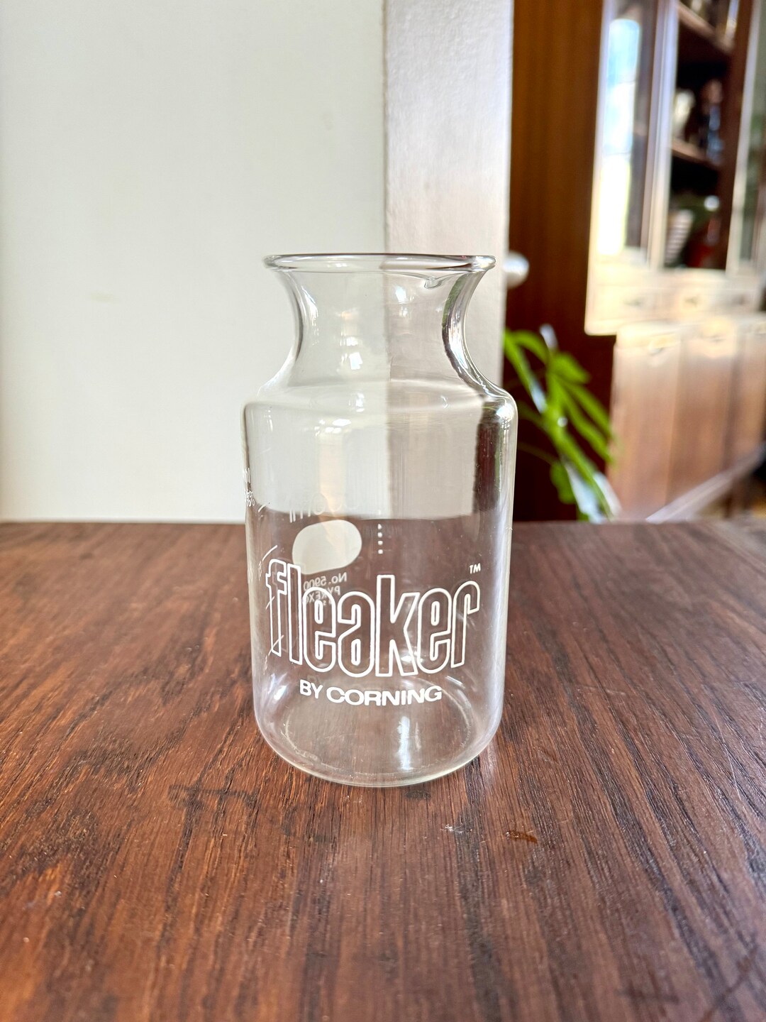 Vintage Glass Fleaker Beaker | Corning Glass Pyrex Fleaker | Pyrex No ...