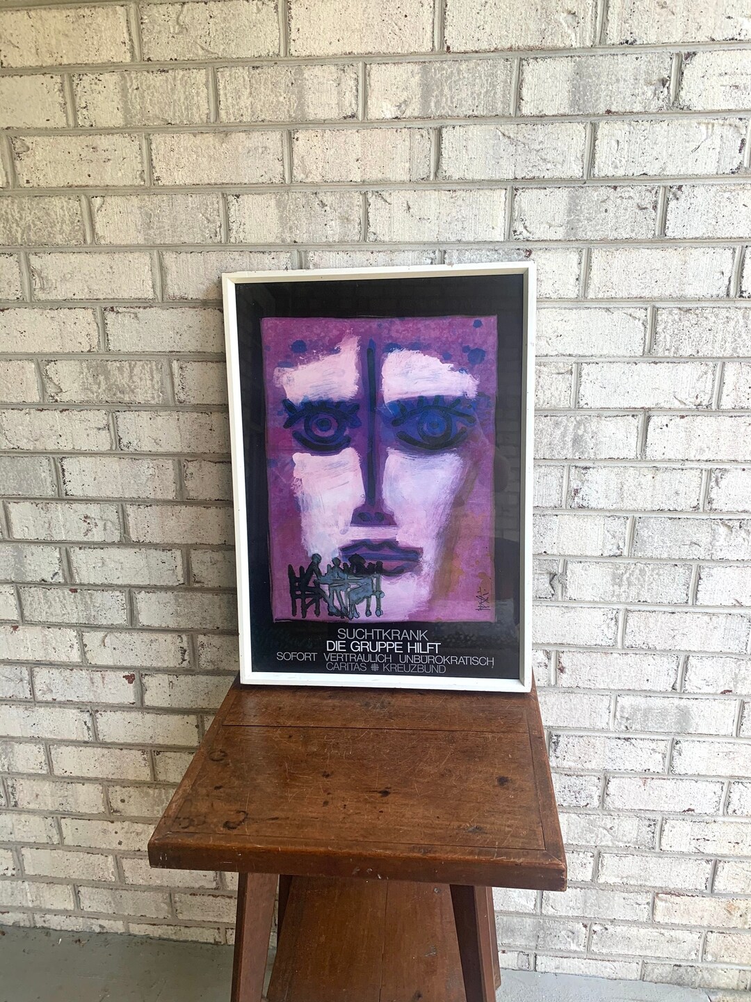 Vintage German Addiction Group Lithograph | Addiction Group Poster in ...