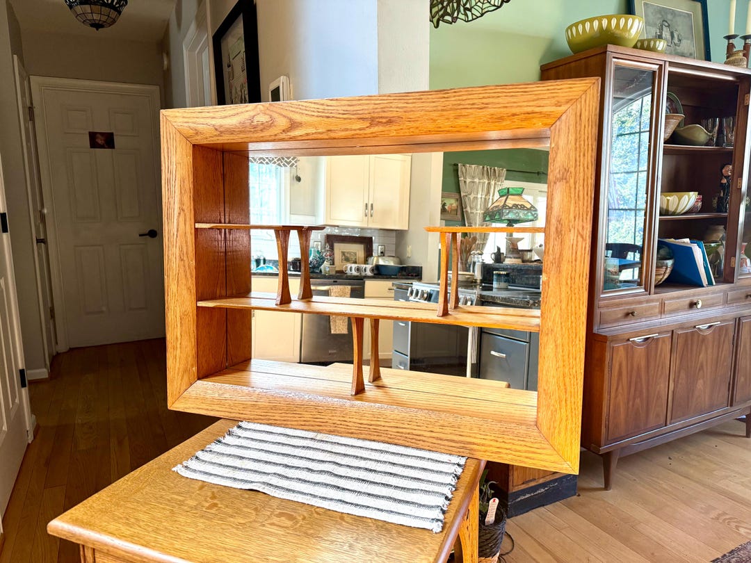 MCM Wall Shadow Box | Mid Century Modern Wall Mirror Shelf | Curiosity ...