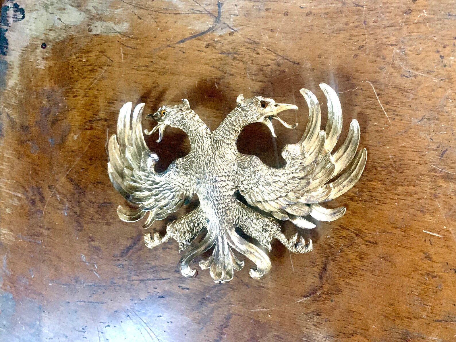 Vintage 1983 Christopher Ross Eagle Belt Buckle 24k Gold - Etsy