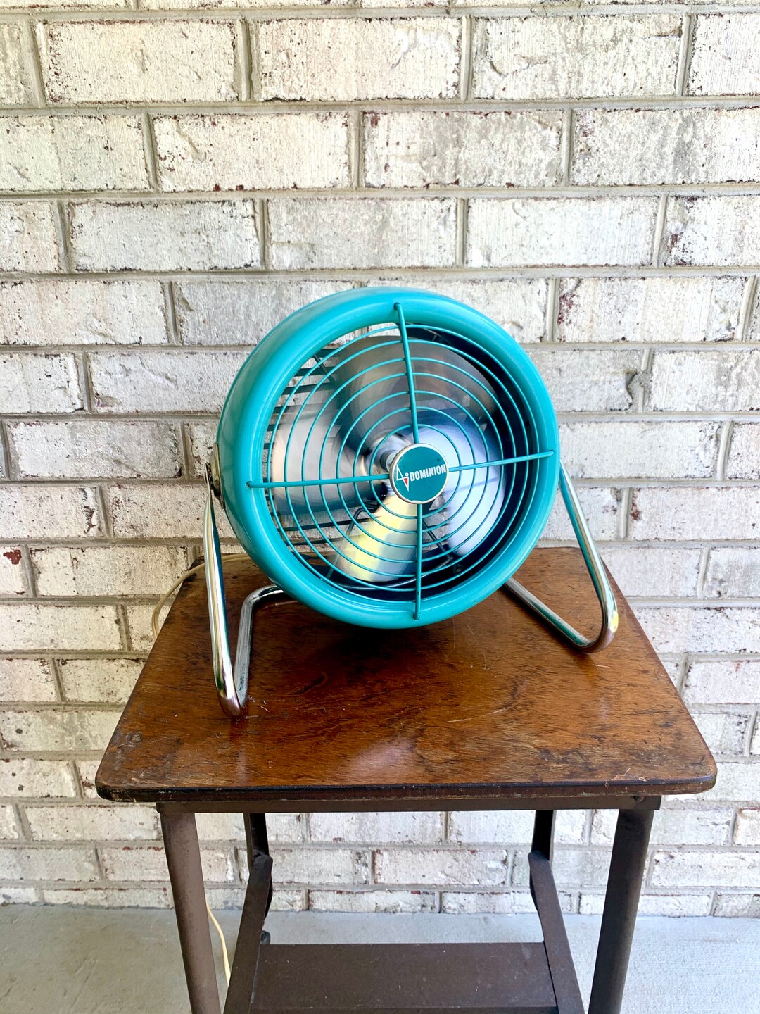Vintage Aqua Blue Dominion Table Fan | Turquoise Dominion Model # 2007 ...