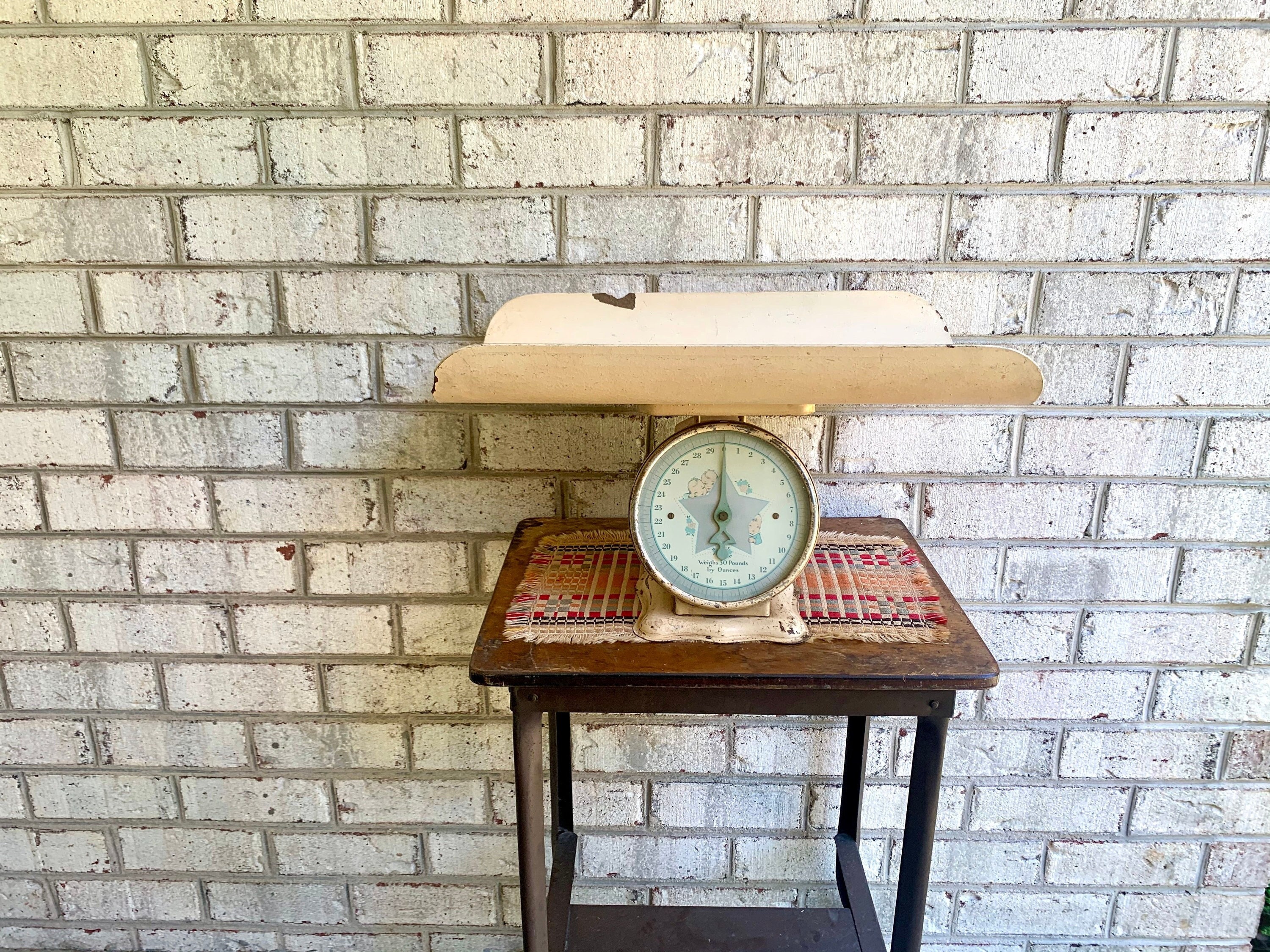 Vintage Baby Scale Rustic Cream Baby Scale 30 Lbs. Baby - Etsy