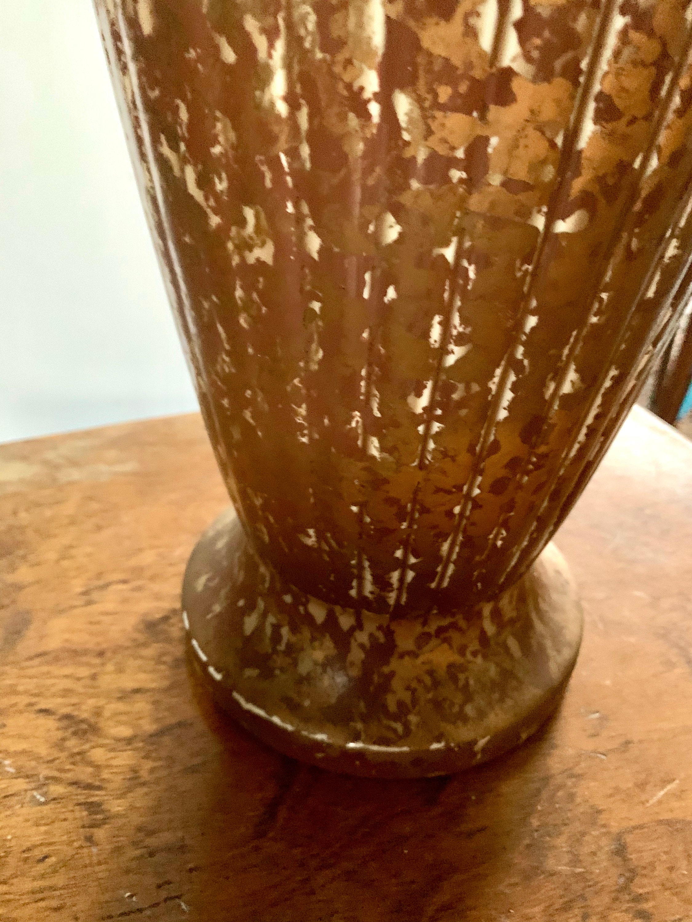 MCM Ceramic Lamp Tall MCM Table Lamp Rustic Color MCM Lamp - Etsy