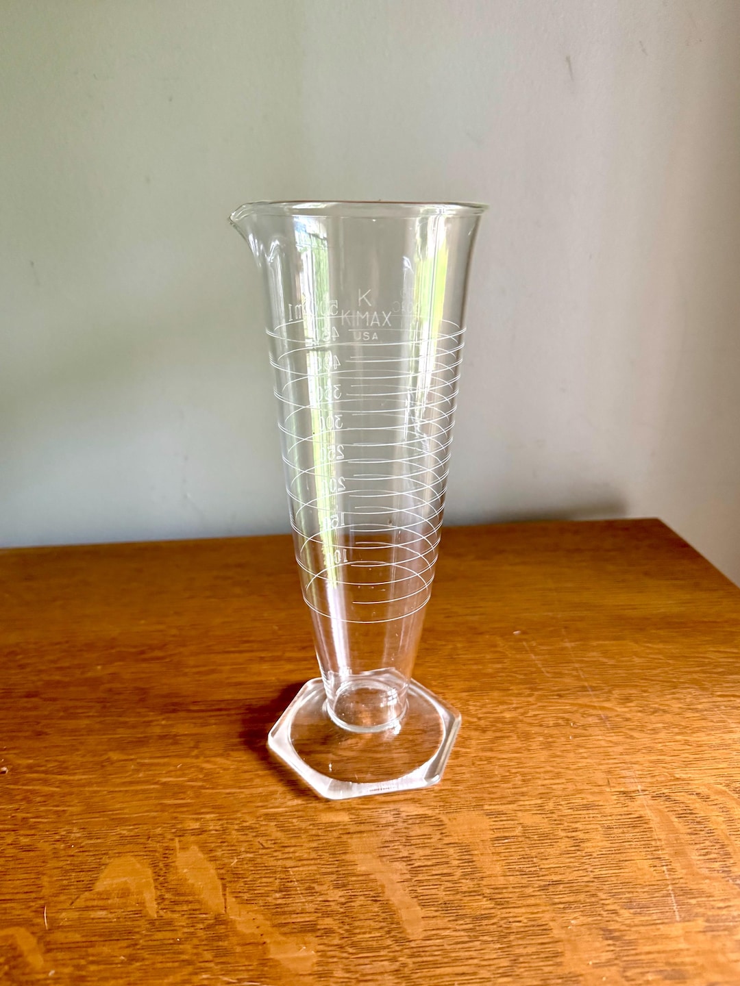 Vintage Glass Kimax 500ML Beaker | Kimax Glass Graduated Flask | 16 Oz ...