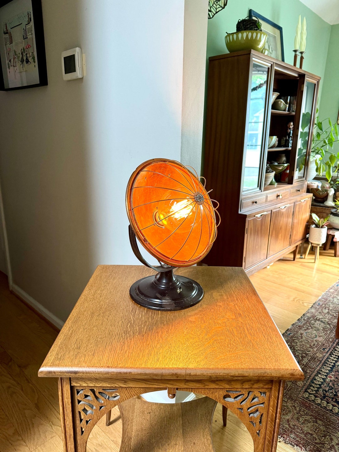 Repurpose Universal Heater Lamp | Vintage Copper Space Heater up Cycled ...
