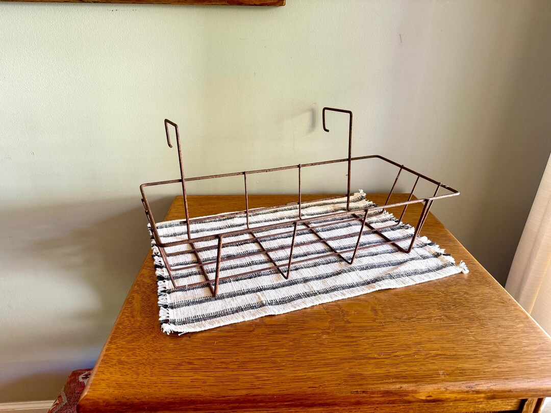 Vintage Window Basket Planter | Rustic Wire Display Basket | Window ...