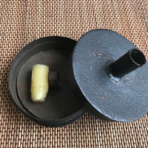 Antique Tinder Box Rustic Candle Holder Primitive Lighting - Etsy