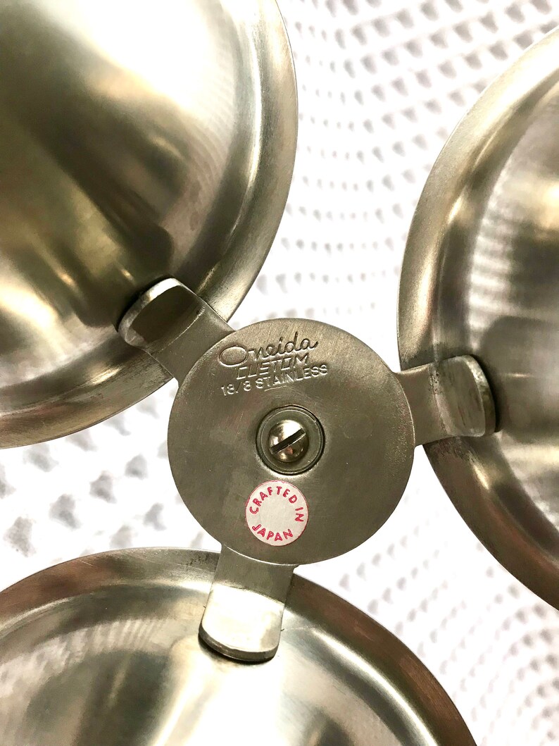 Vintage Oneida Stainless Steel Bowl and Serving Tray - Etsy