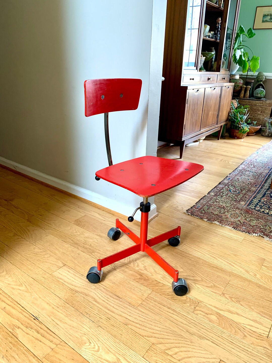 Vintage Red LEVI Task Chair | Jorgen Rasmussen Danish Modern Office ...