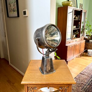 Vintage Perko Rayline Search Light Lamp | Repurposed Nautical Spotlight ...