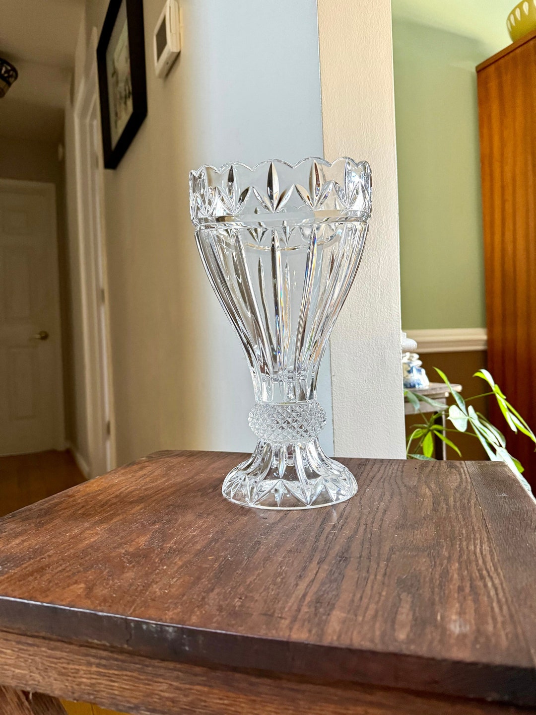 Vintage Godinger Lead Crystal Vase Godinger Shannon 24% Lead Crystal ...