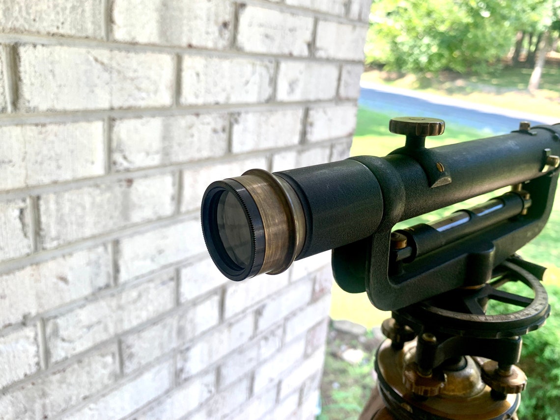 Vintage Surveyor's Transit Level and Tripod Wood Tripod - Etsy