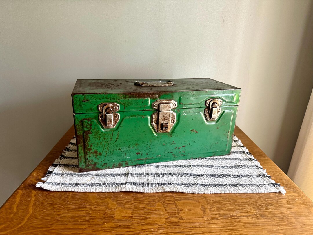 Vintage Rustic Union Utility Box | Distressed Small Utility Box | Small ...