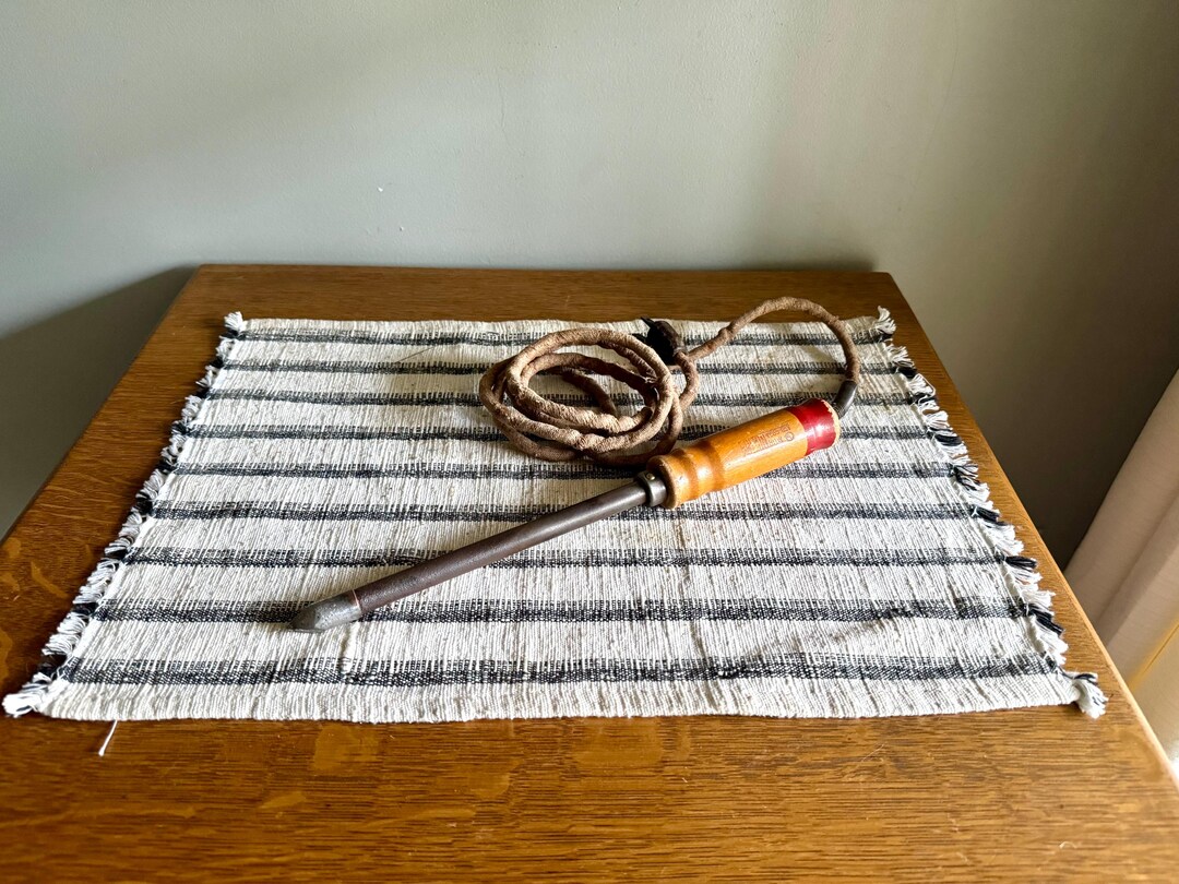 Vintage Fulton No. 85 Soldering Iron | Wood Handled Electric Soldering ...