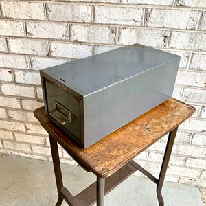 Vintage Rustic Steelmaster Cabinet | Metal Index Card Catalog | Single ...