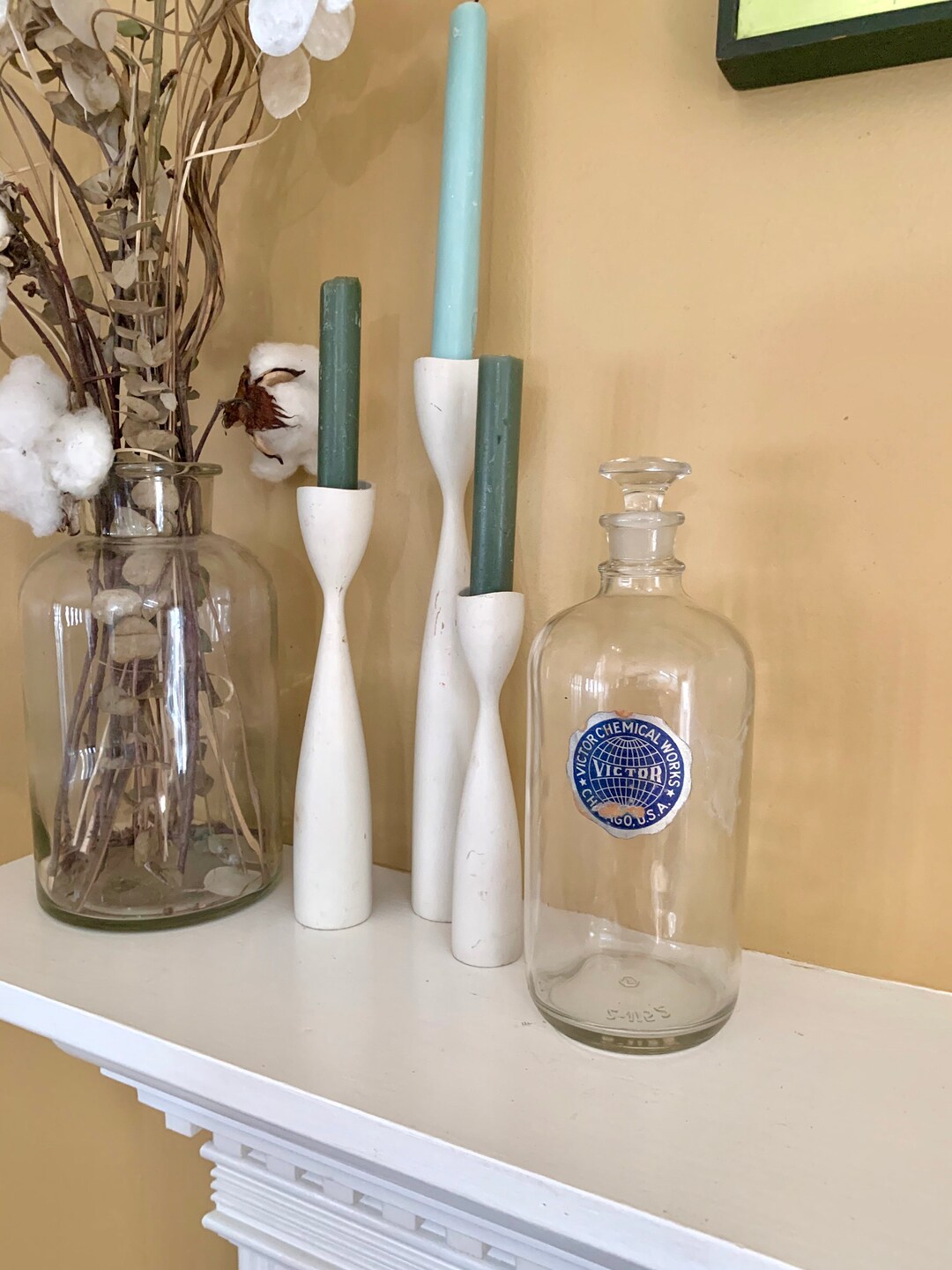 Vintage Victor Chemical Works Bottle | Apothecary Bottle | Pharmacy ...