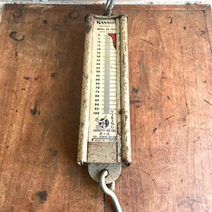 Vintage Hanson Hanging Scale The Viking 100 lb. Scale | Etsy