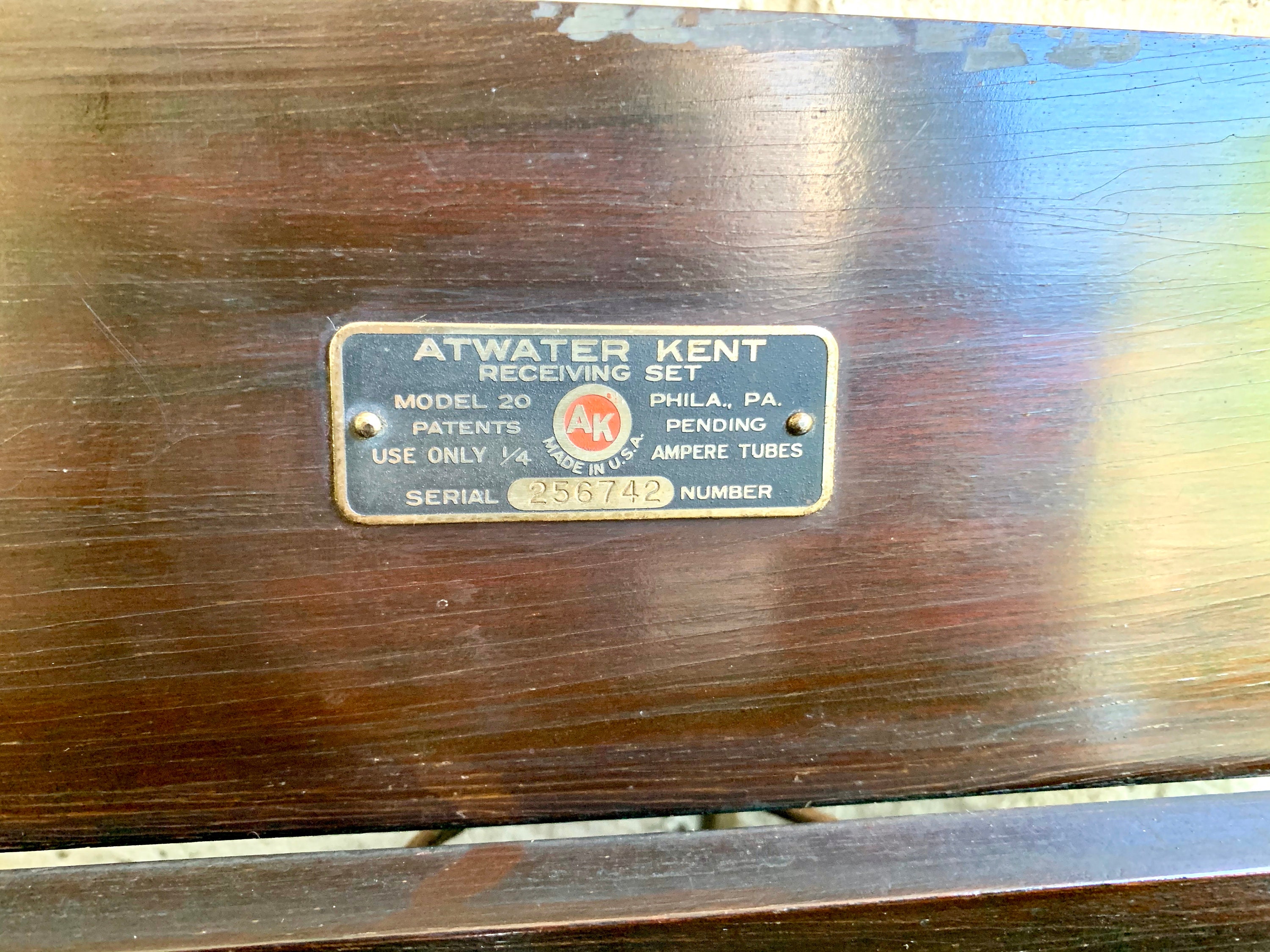 Vintage Atwater Kent Model 20 Radio Receiver 1920's 5 - Etsy