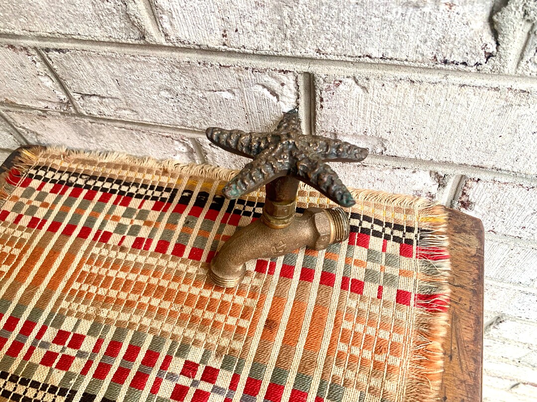 Vintage Brass Starfish Water Spigot Brass Outdoor Water Faucet Brass ...