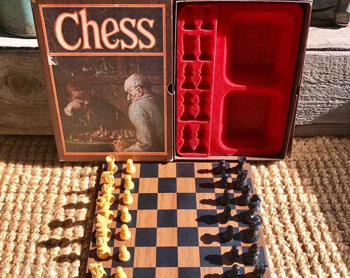 Vintage 3M Bookshelf Classic Chess Set | Mid Century Chess Set ...