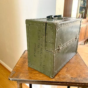 Vintage Military Tool Caddy Small Rauchbach Military Trunk Green US ...