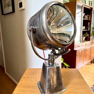 Vintage Perko Rayline Search Light Lamp | Repurposed Nautical Spotlight ...