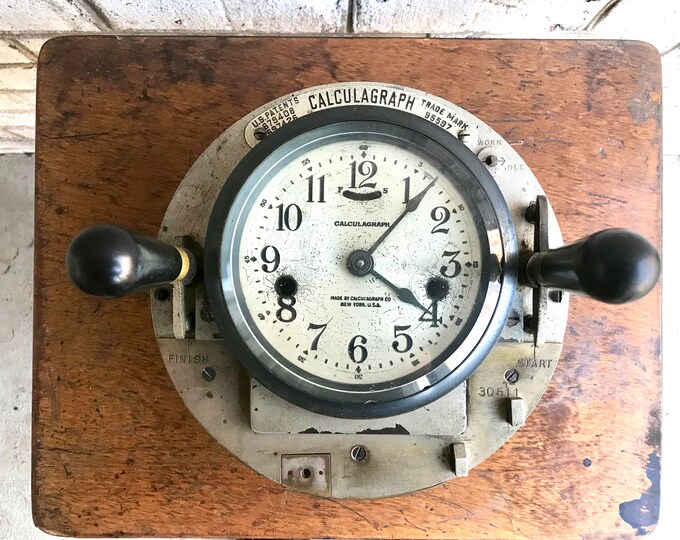 Antique Calculagraph Pool Hall Timer Billiards Clock Timer Time Clock ...