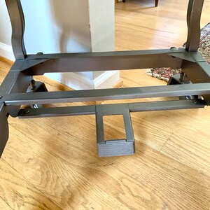 Vintage Metal Typewriter Stand Secretary Stand Drop Leaf Rolling Metal ...