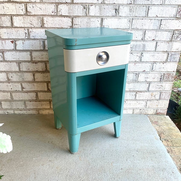 Vintage Metal Night Stands - Etsy