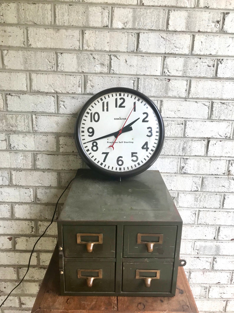Non Working Gibraltar Wall Clock Classic Industrial Wall | Etsy