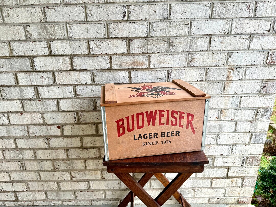 Vintage Budweiser Wood Crate | Anheuser-busch Beer Wood Crate ...