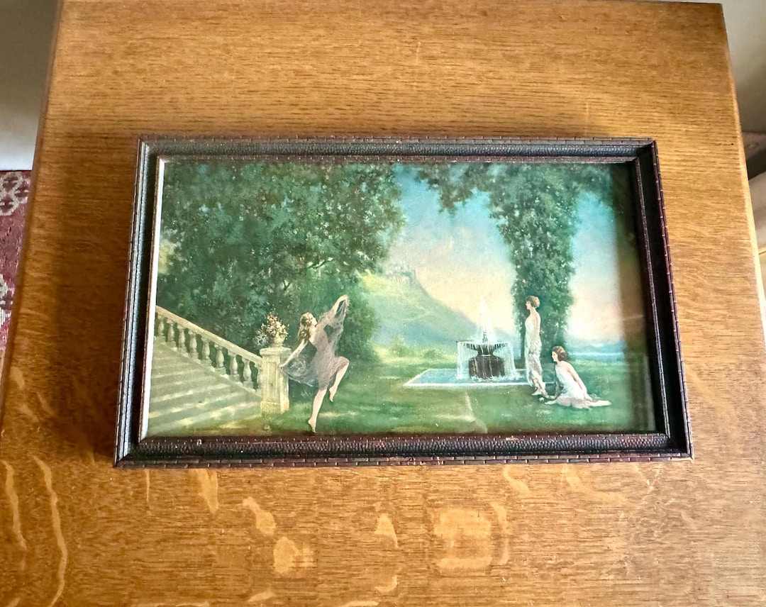 Vintage 1920's Robert Atkinson Fox Framed Lithograph "spirit of Youth ...