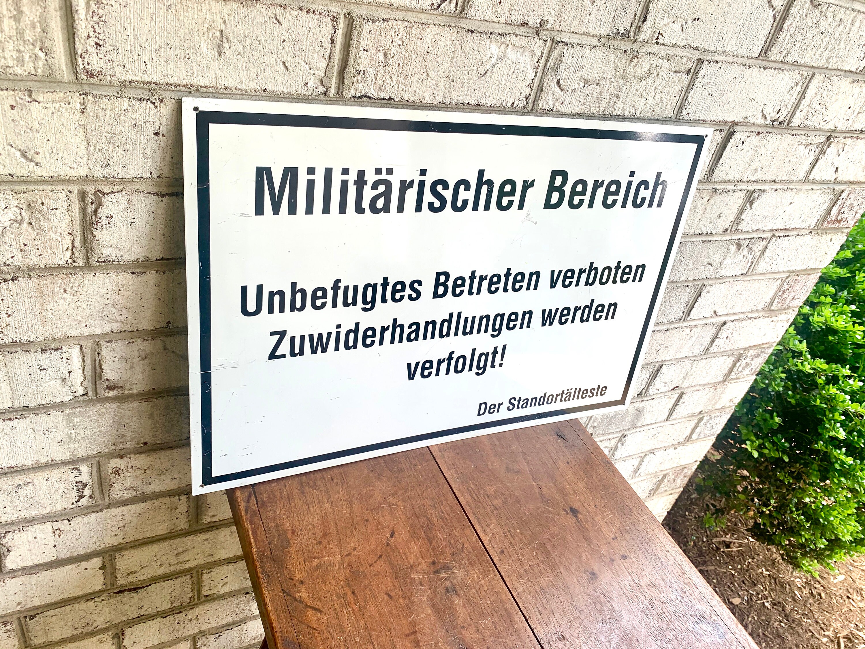 German Military Sign - Etsy