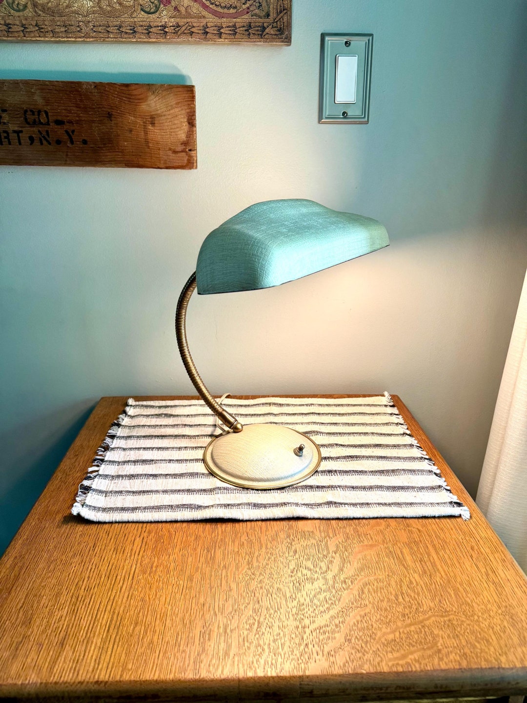 Vintage Cannon Products Gooseneck Lamp | MCM Textured Adjustable Desk ...