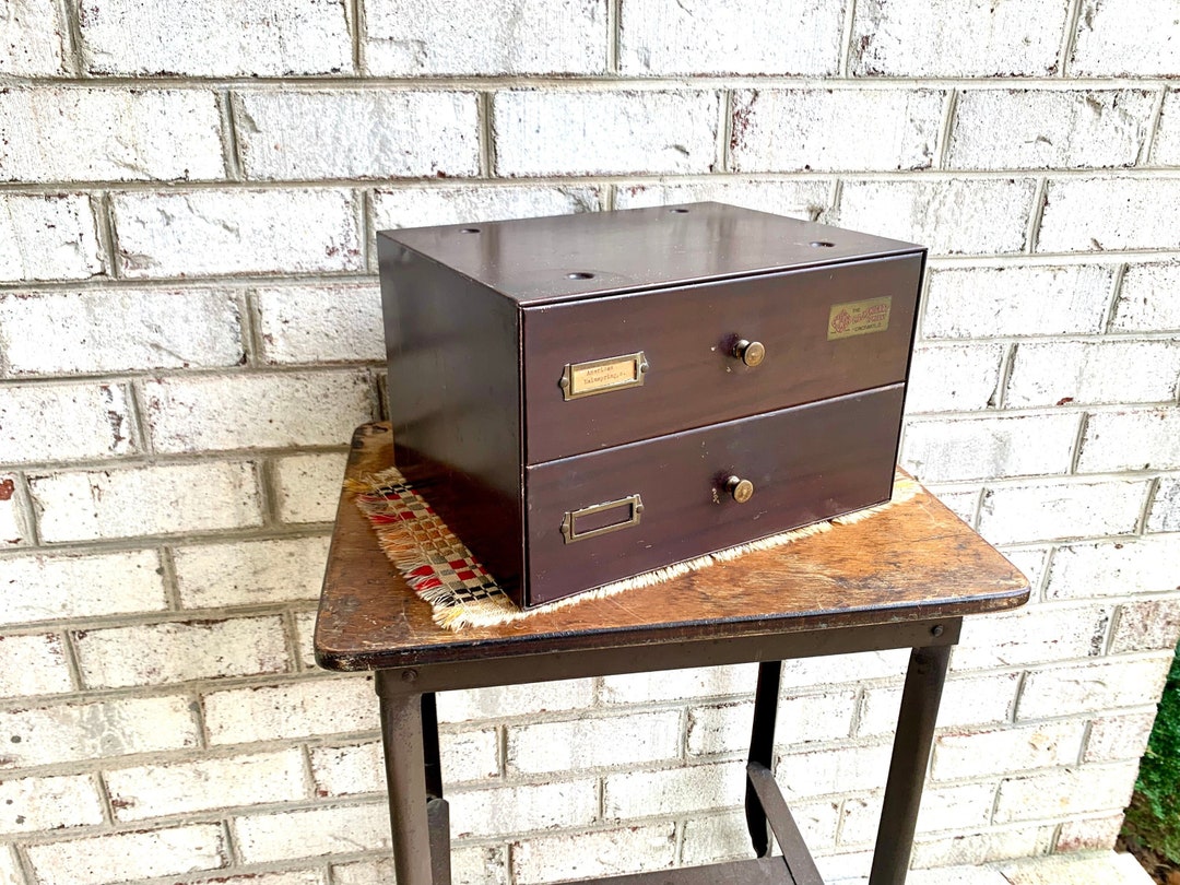 Vintage E&J Swigart Co. Cabinet With Contents | 2 Drawer Swigart Watch ...