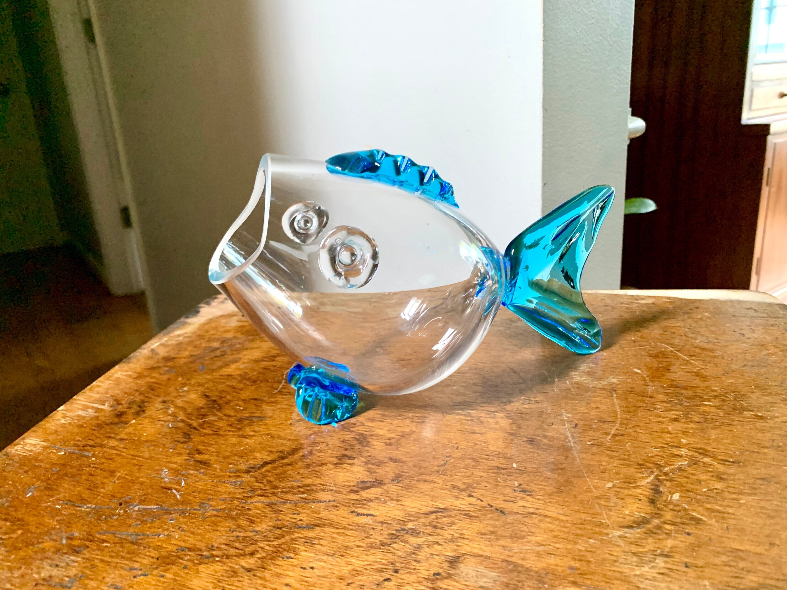 Glass Fish Shaped Bowl