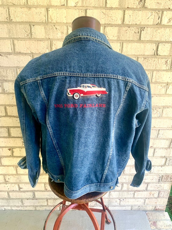 Vintage 1955 Ford Fairlane Jean Jacket | Classic Car … - Gem