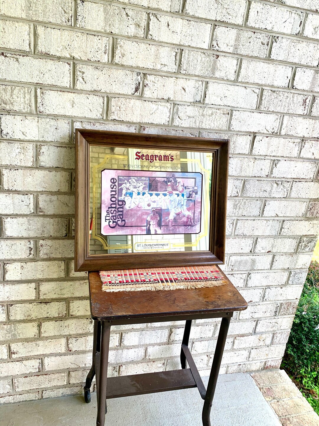 Vintage St. Louis Cardinals "the Gashouse Gang" Bar Mirror | Seagram's ...