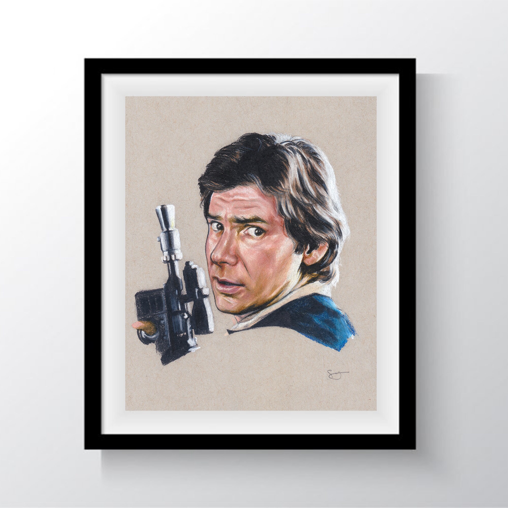 Han Solo Portrait Art Print - Etsy