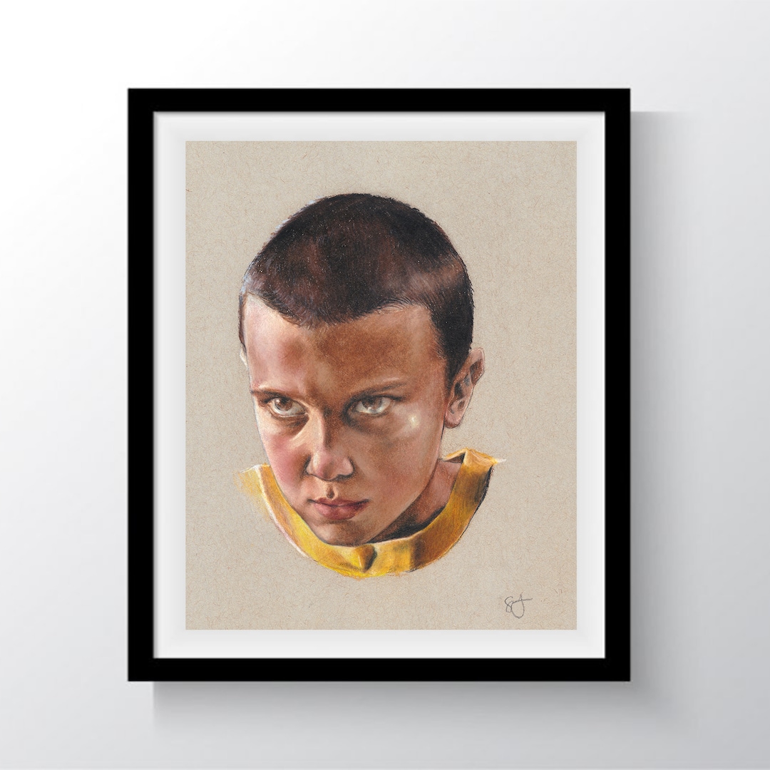 Stranger Things Eleven Retrato Arte Impresión - Etsy España