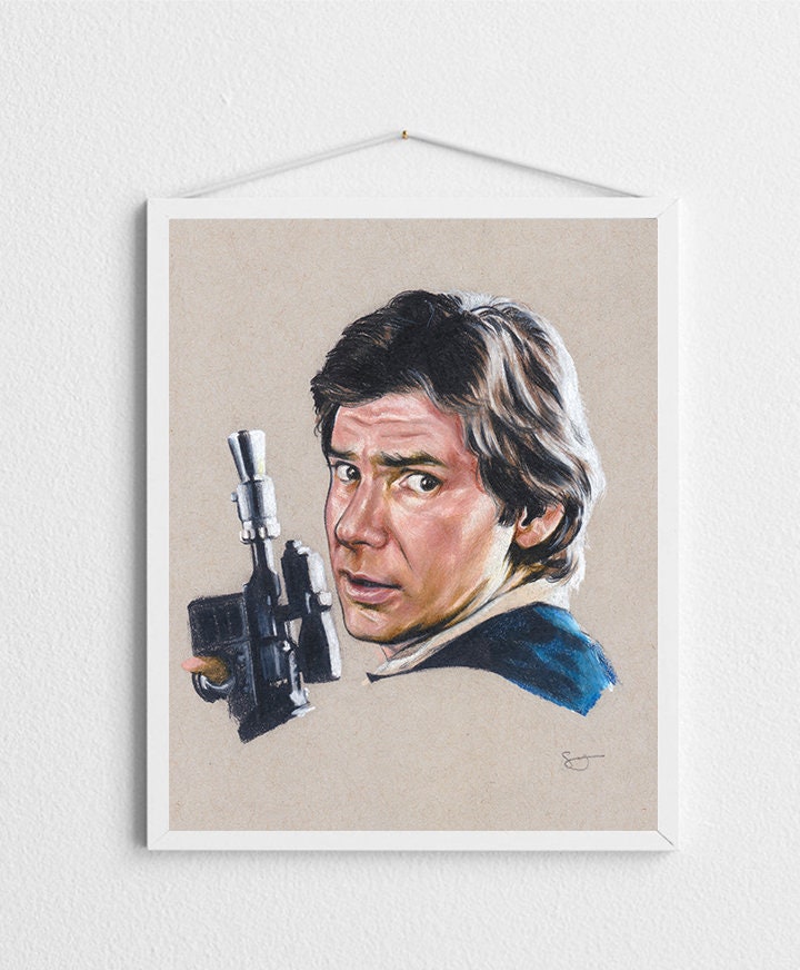 Han Solo Portrait Art Print - Etsy