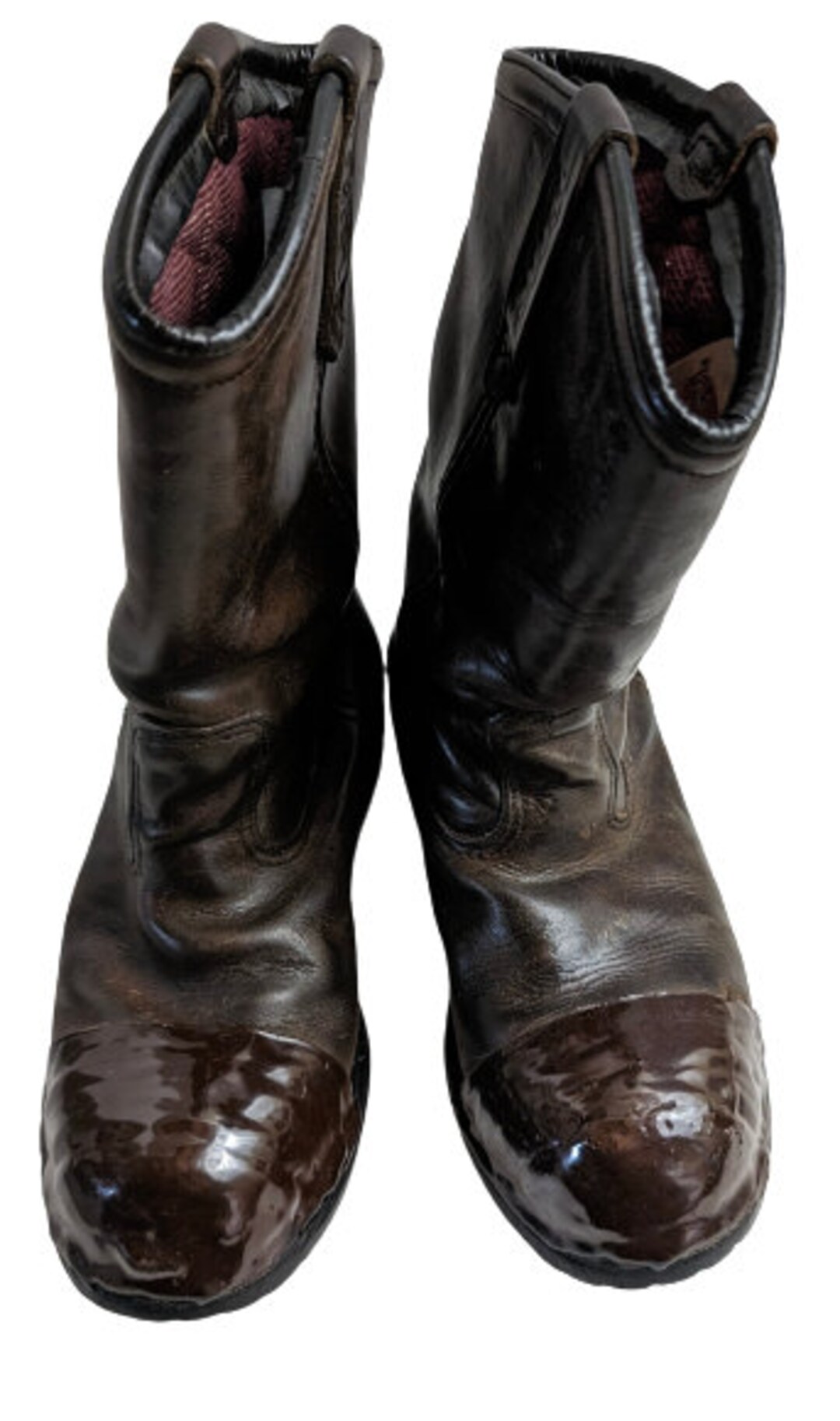 Hobo Boots Red Wing Grungecore Distressed Boots Cosplaying Mens Size 9. ...