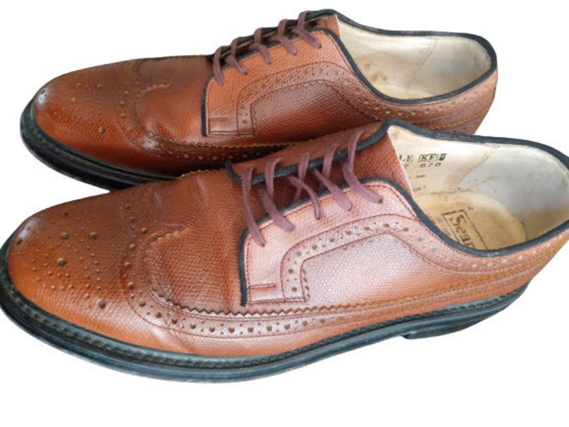 Men Brogue Shoes Wing Tip Shoes Brogue Oxford Shoes Vintage Oxfords ...