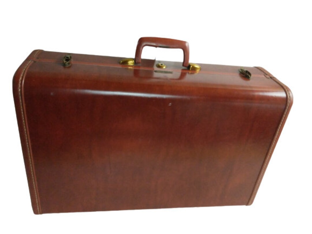 Vintage Shwayder Samsonite Tan Luggage Suitcase Prop Display Collection ...
