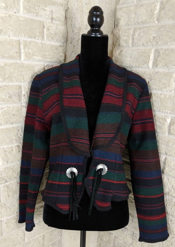 Southwest Jacket Woolrick USA Equestrian Aztec Jacket - Gem
