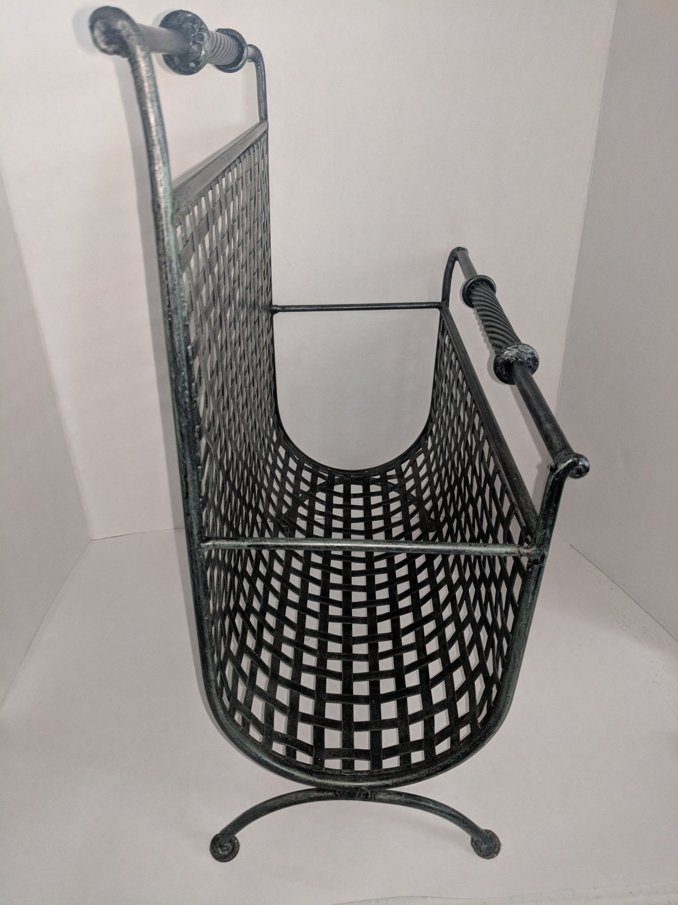 Mid Century Modern MCM Metal Vintage Magazine Rack 1950s Decor - Etsy