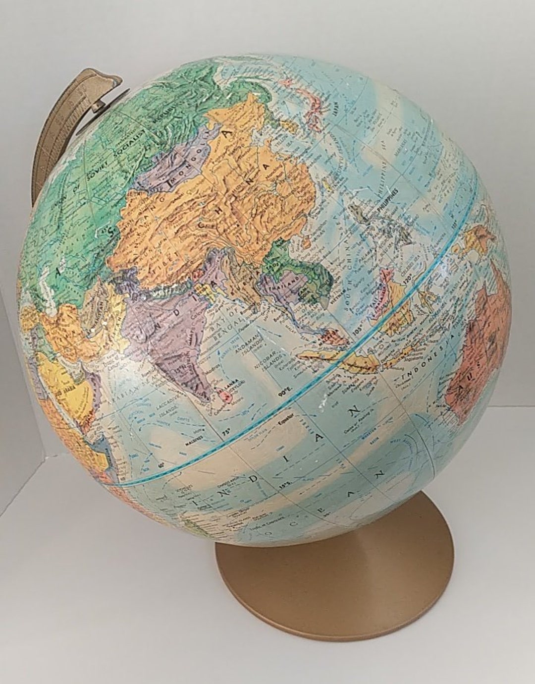 Vintage World Globe World Nations Series - Etsy