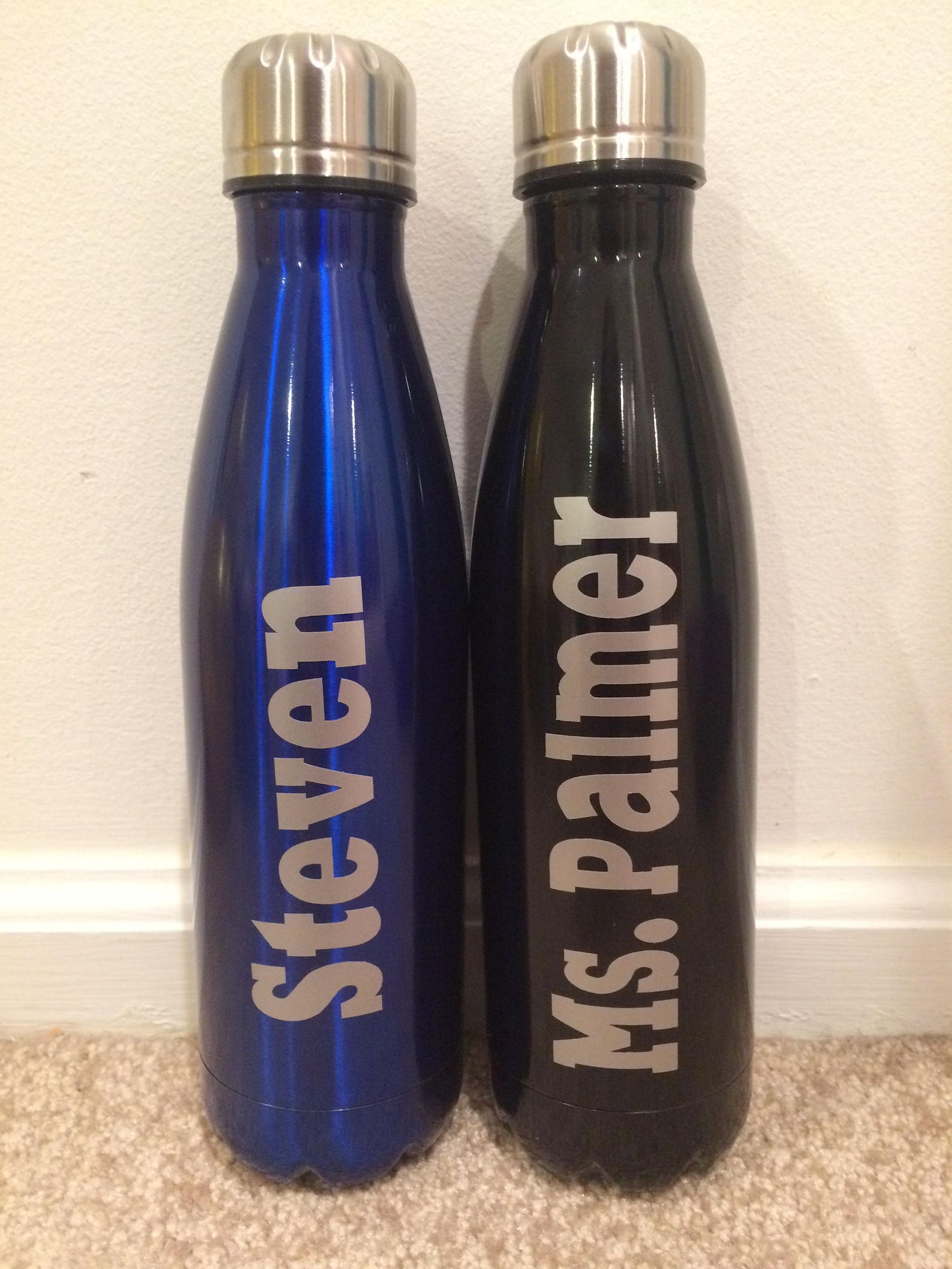 Personalized Double Wall Insulated Water Bottles - Etsy